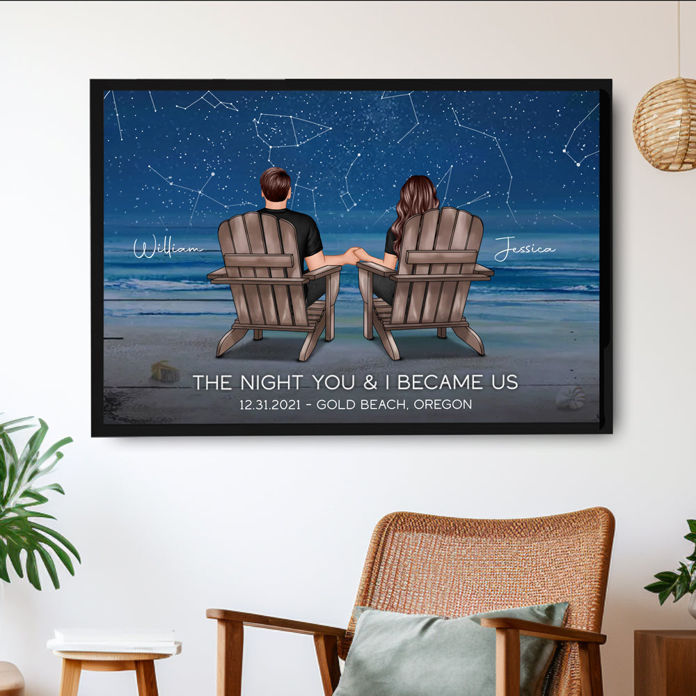 Personalized Poster of Our Starry Night – Custom Couple Poster – ‘The ...