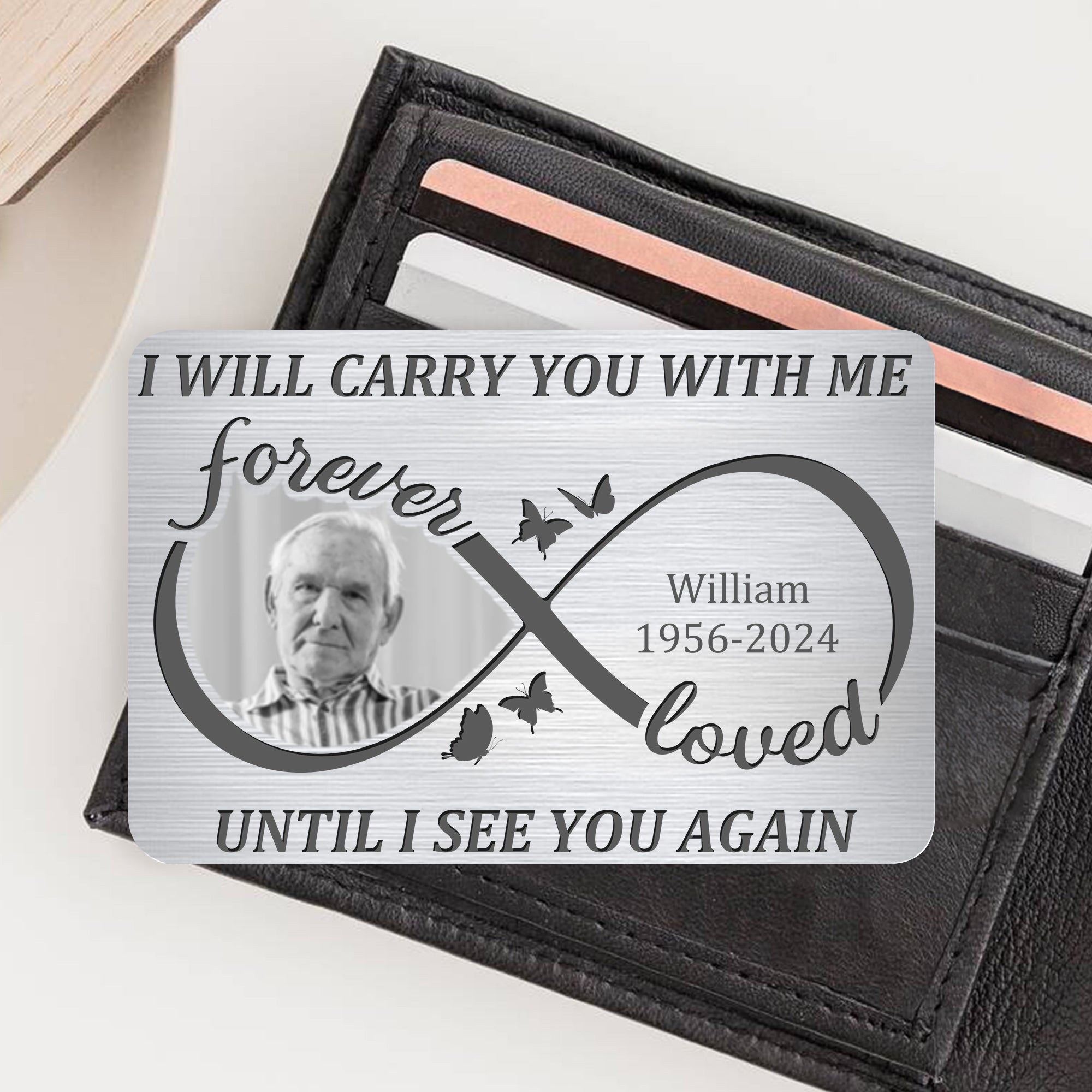 Eternal Love - Custom Metal Wallet Card for Cherished Memories – DoyoBest