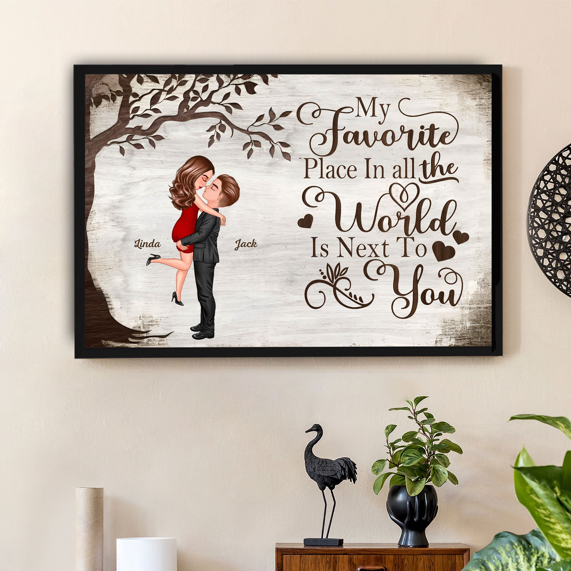 Personalized Couple Poster – Custom Love Memory Keepsake Gift – DoyoBest