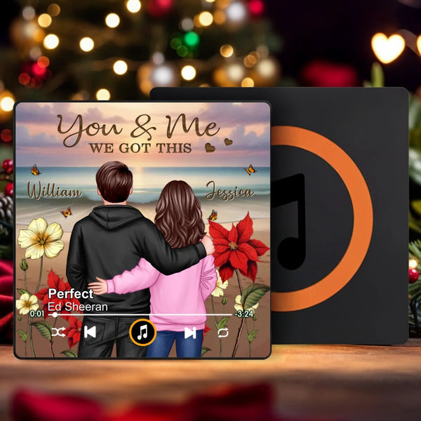 Personalized Acrylic Music Magnet for Couple – You & Me We Got This Mo ...