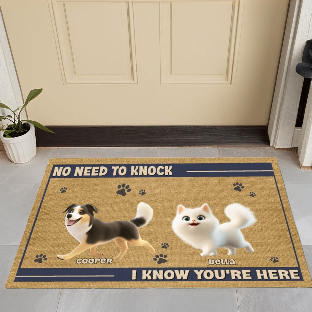 Custom Dog and Cat Doormat, Fun Pet-Themed Home Décor and Gift – DoyoBest