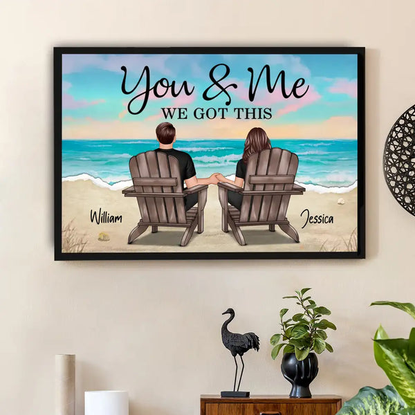 Personalized Family & Couple Poster - Custom Gift for Parents, Grandpa ...