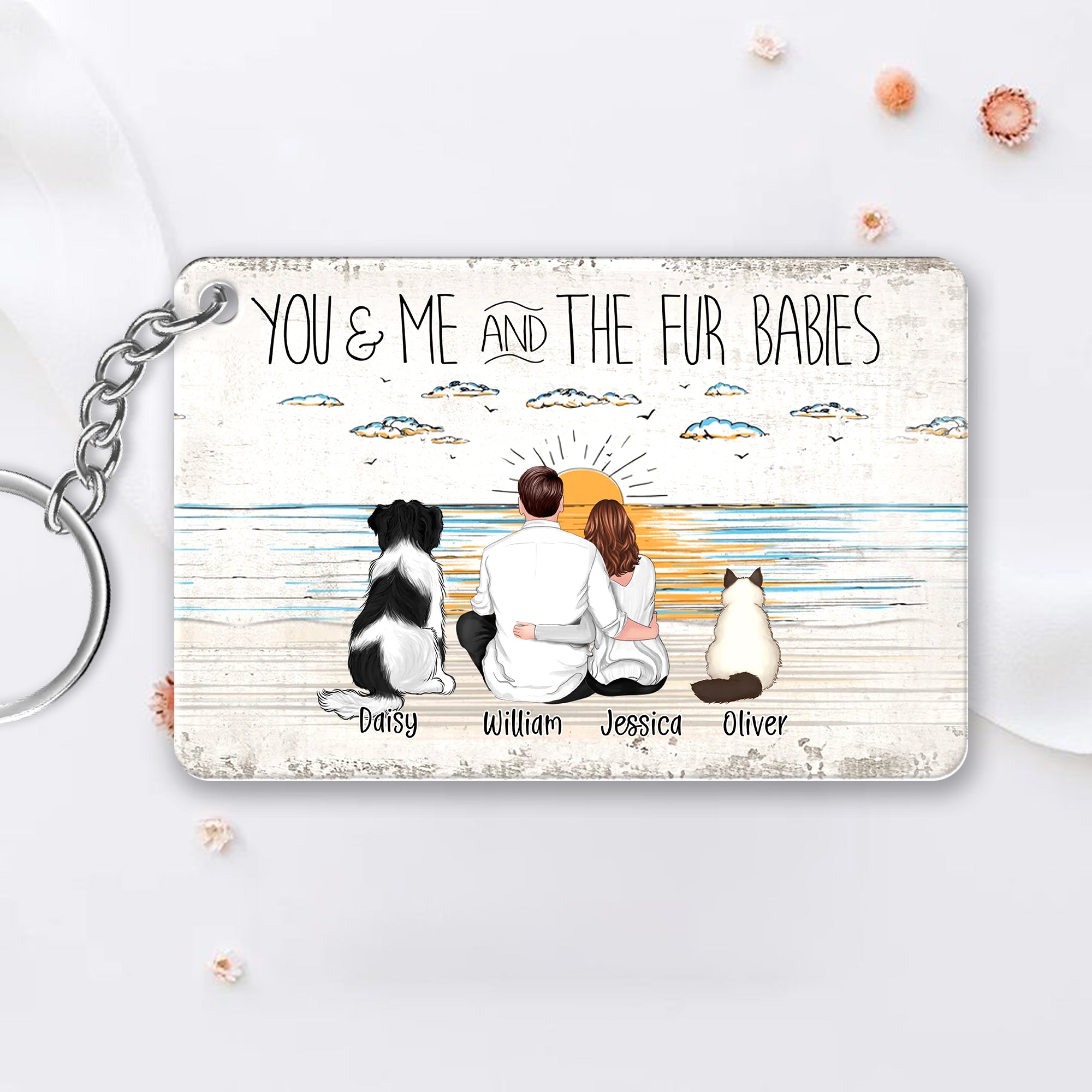 Personalized Keychain, Ornament, Plaque, Poster, Sign - "You & Me and ...