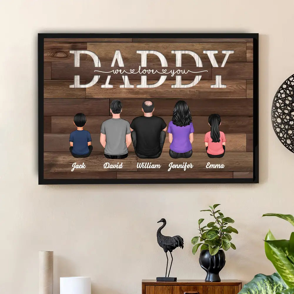 "Dad, We love you" – Personalized Poster for Father's Day – A Unique F ...