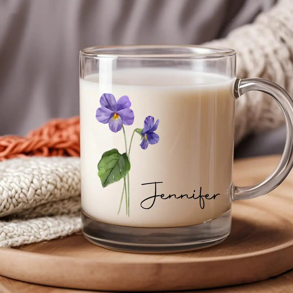 Personalized Glass Mug – Perfect Gift for Friends and Family with Cust ...