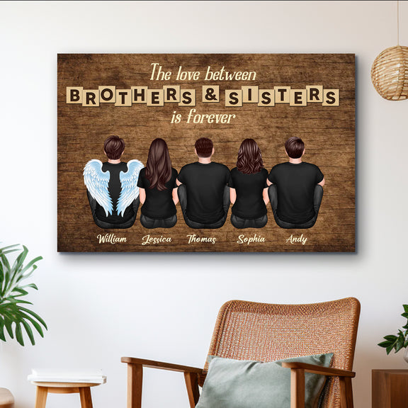 The Love Between Brothers and Sisters – Customizable Poster for Siblin ...