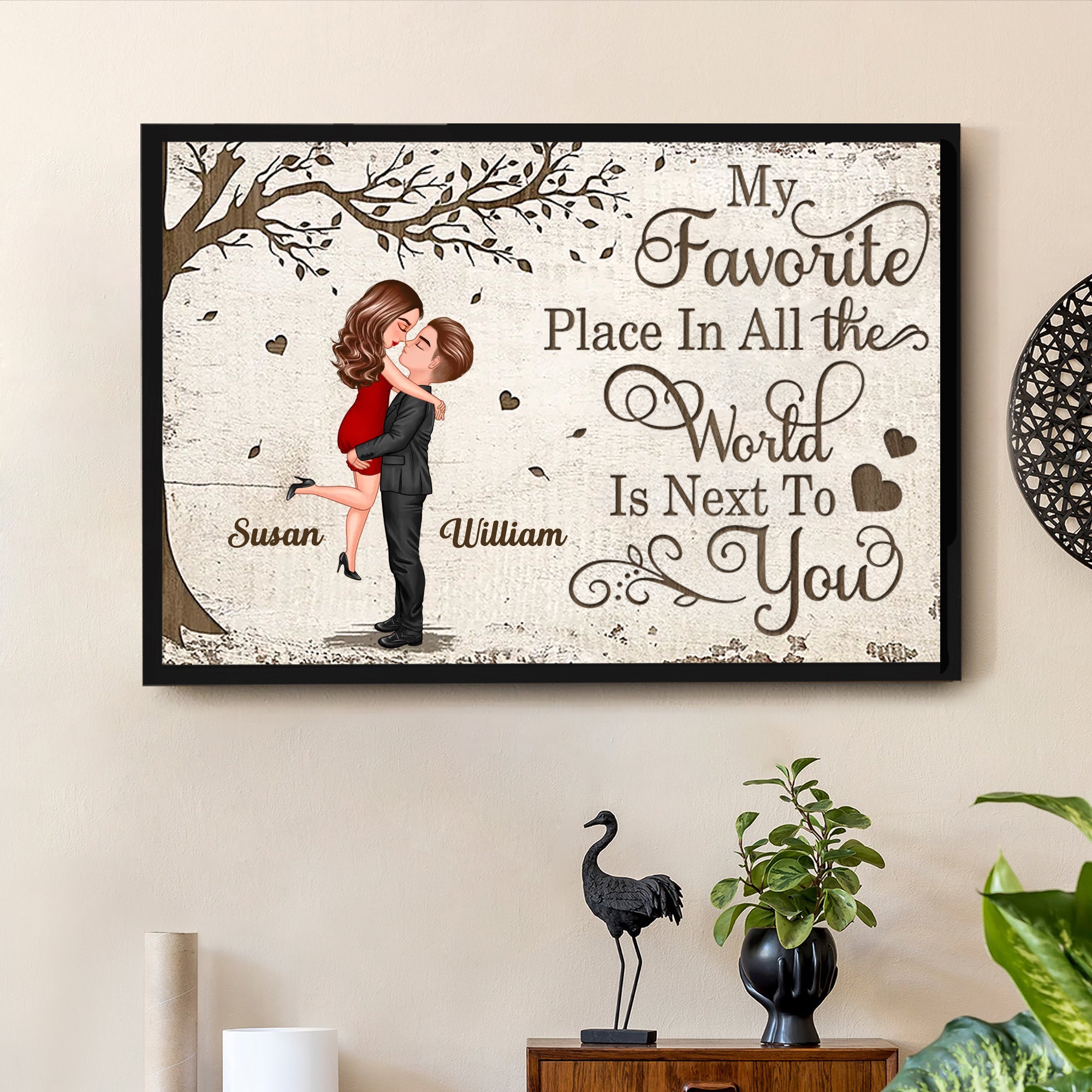 Personalized Couple Poster - Custom Love Memory Poster, Perfect Gift t ...