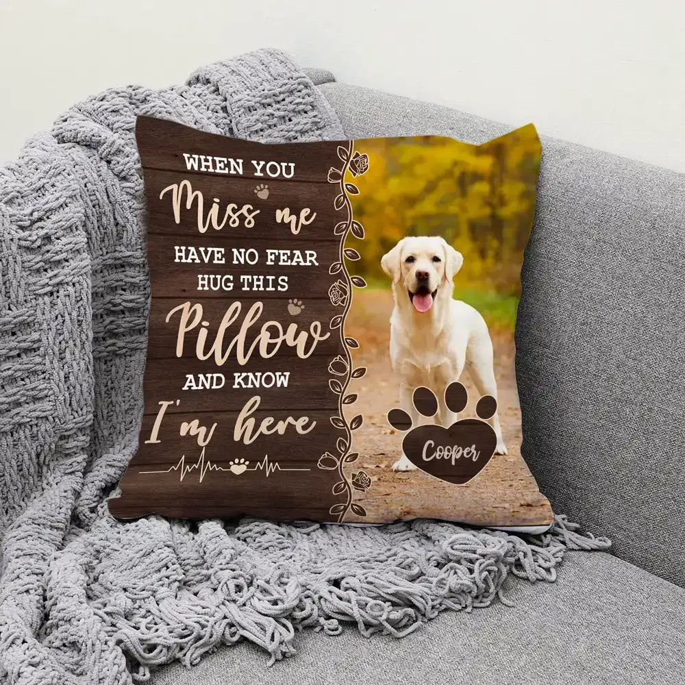 Personalized Pet Memorial Pillow with Custom Photo & Name – DoyoBest