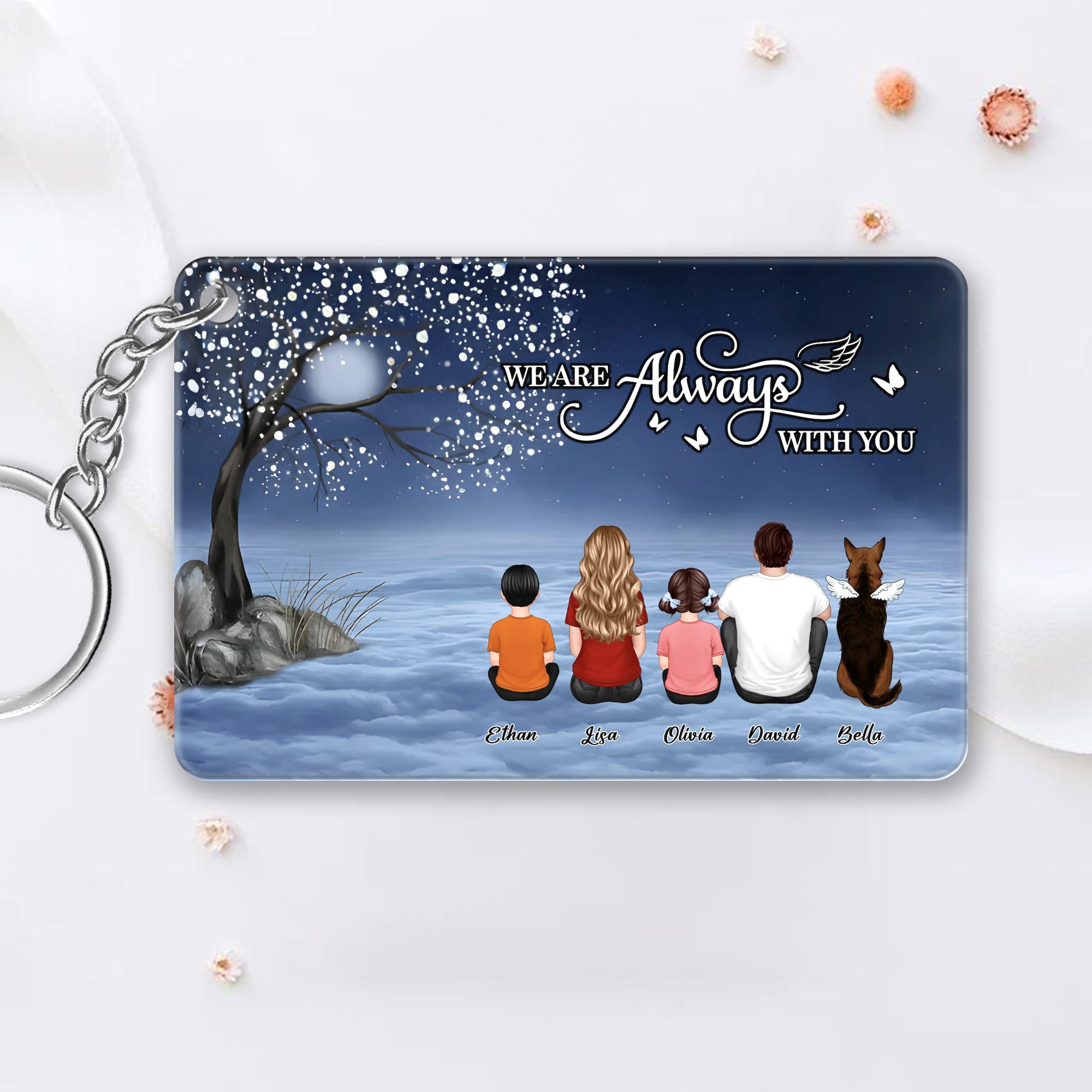 Butterfly I Am Always With You Memorial Personalized Keychain or Poste ...