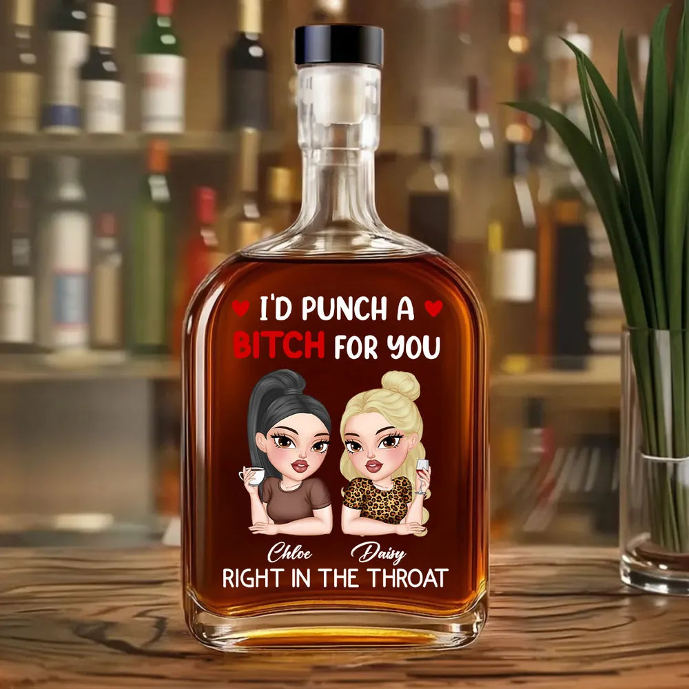 Custom Glass Spirits Decanter – Funny Gift for Sisters & Friends – DoyoBest