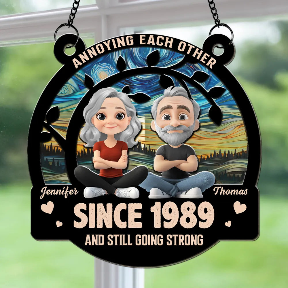 “Annoying Each Other Forever” Custom Couple Wood & Acrylic Ornament fo ...