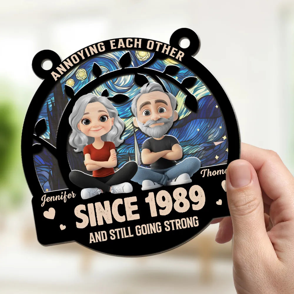 “Annoying Each Other Forever” Custom Couple Wood & Acrylic Ornament fo ...
