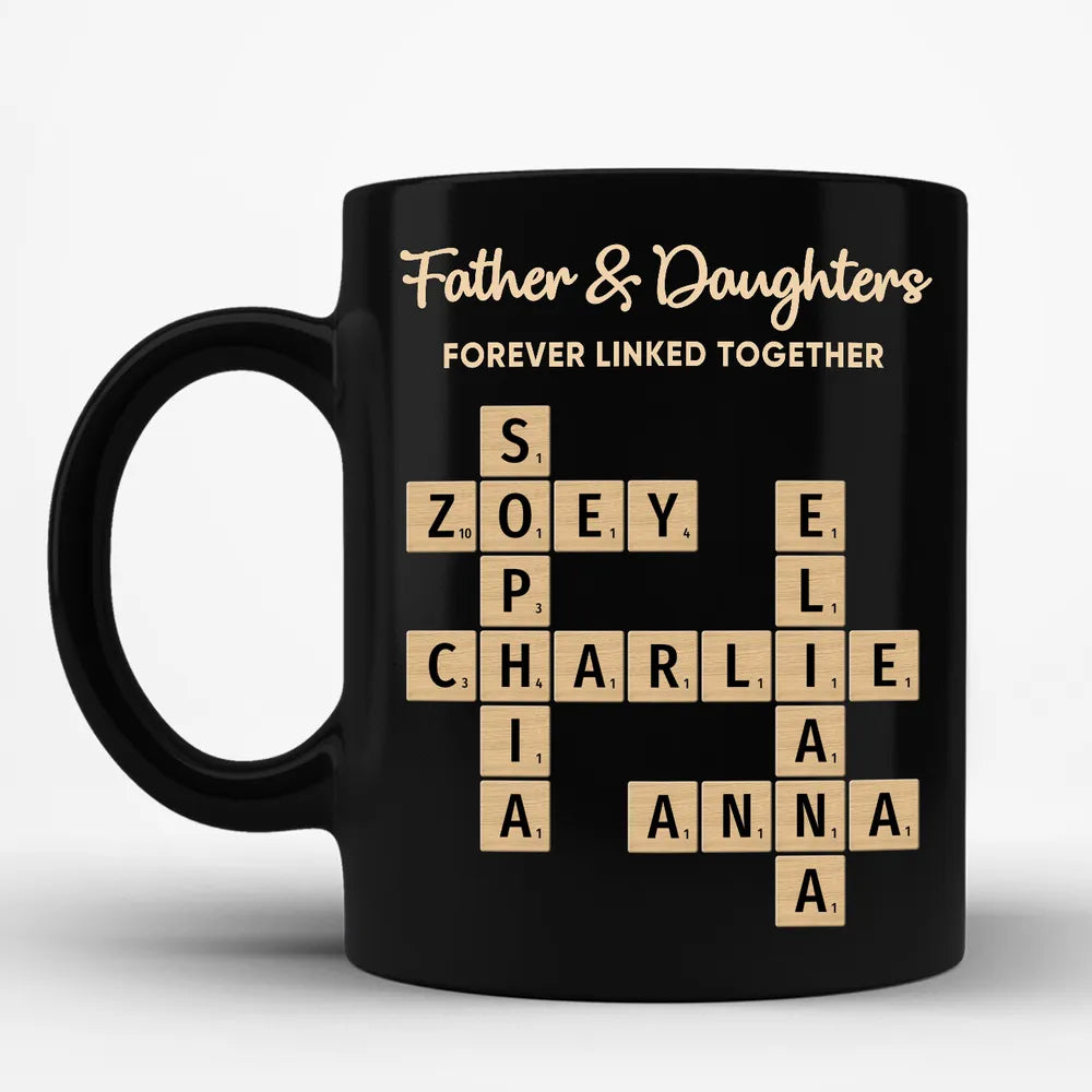 Personalized Scrabble-Style Full Color Mug – Interlocking Names, Creat ...
