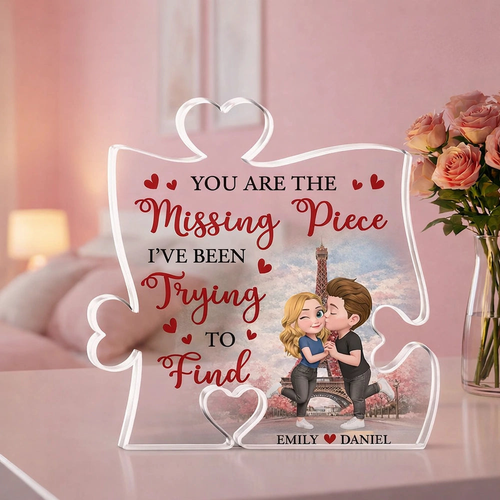 Personalized Puzzle Acrylic Block Plaque You Are The Missing Piece Cut ...