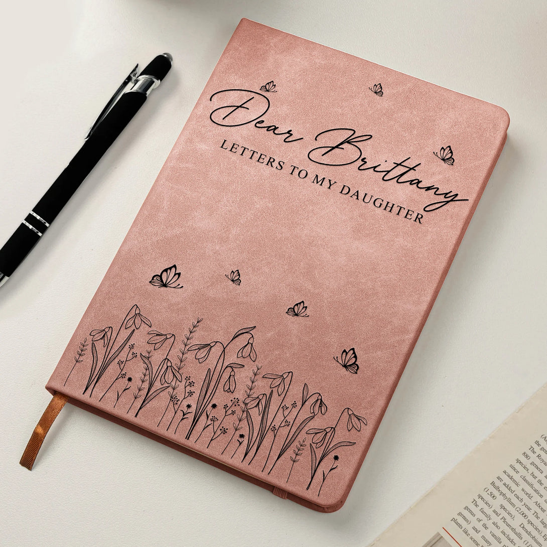 Pink Leather Journal Memory Keepsake For Daughter, Sister, Mom Or Frie ...
