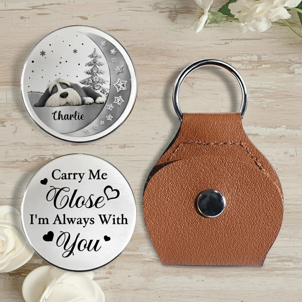 Carry Me Close Pocket Hug Memorial Gift, Clear Print Metal Coin with L ...