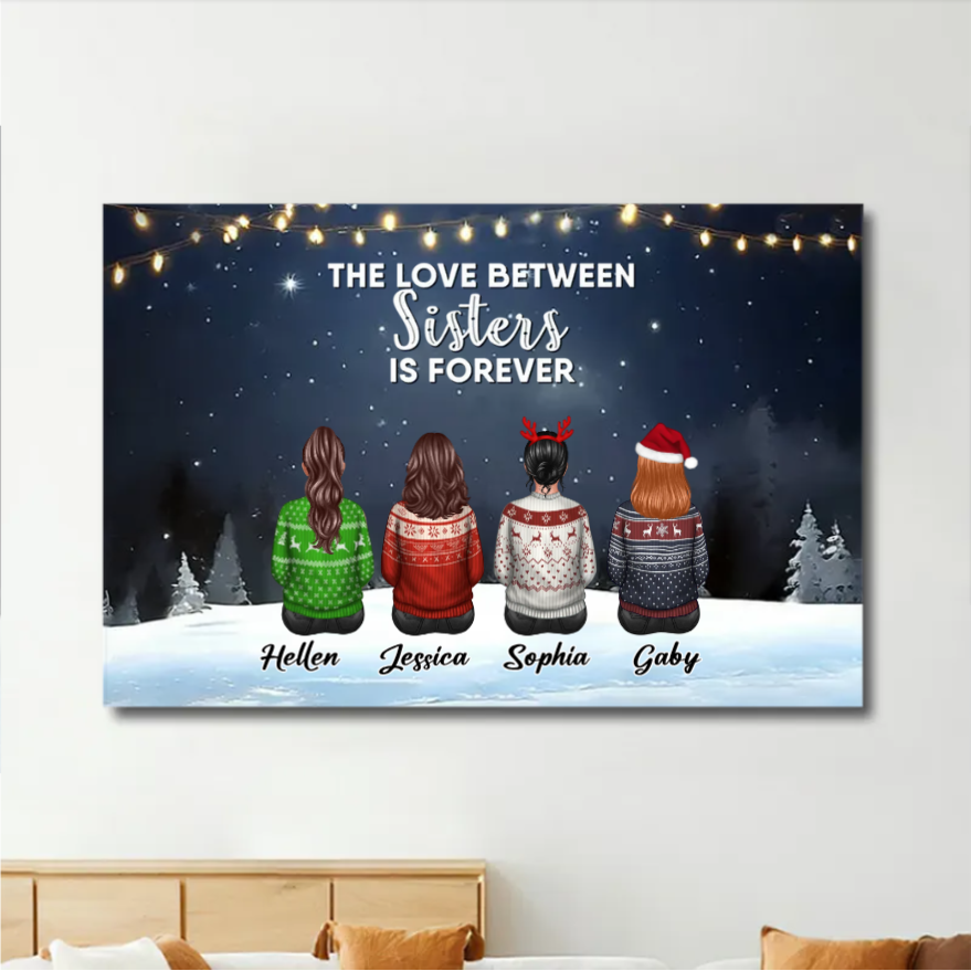 Custom Personalized Sisterhood Poster & Keychain – DoyoBest